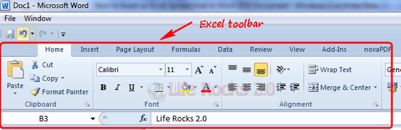 How To Insert An Excel Spreadsheet In Word 2010 Document