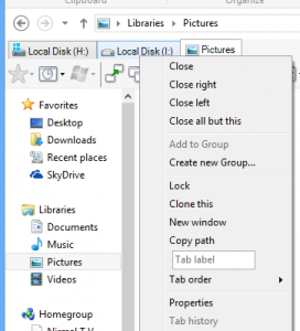 How to Enable Tabbed interface in Windows 8 Explorer
