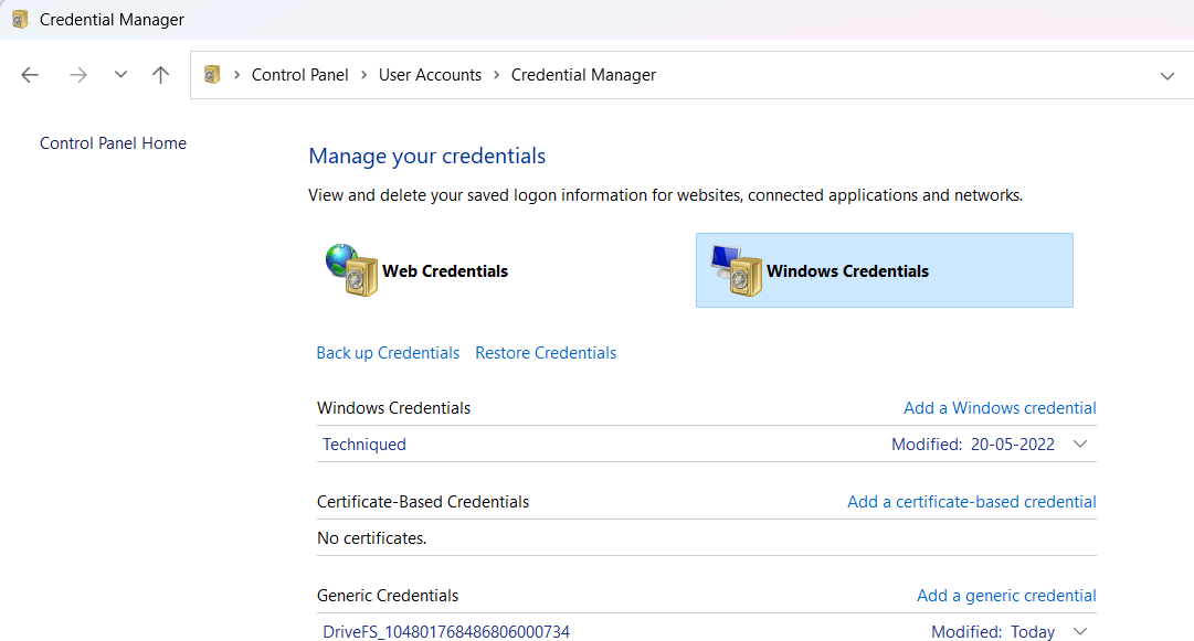 What is Credential Manager in Windows 11 and How to Save your Login Info